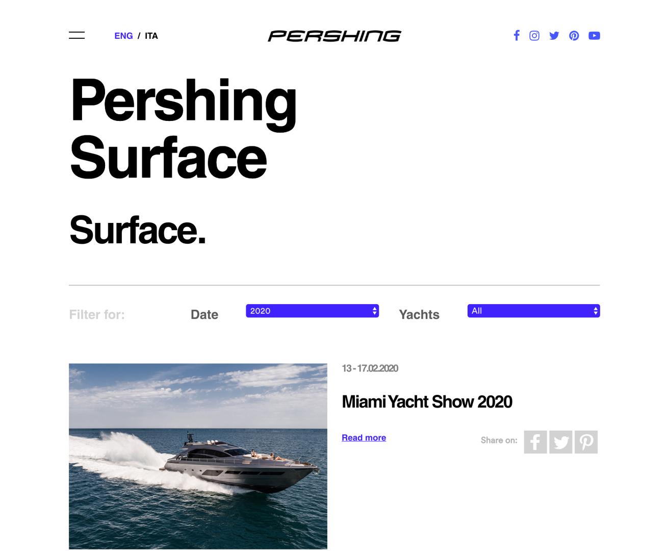 Pressmare | The Pershing website steps into the future with a new concept