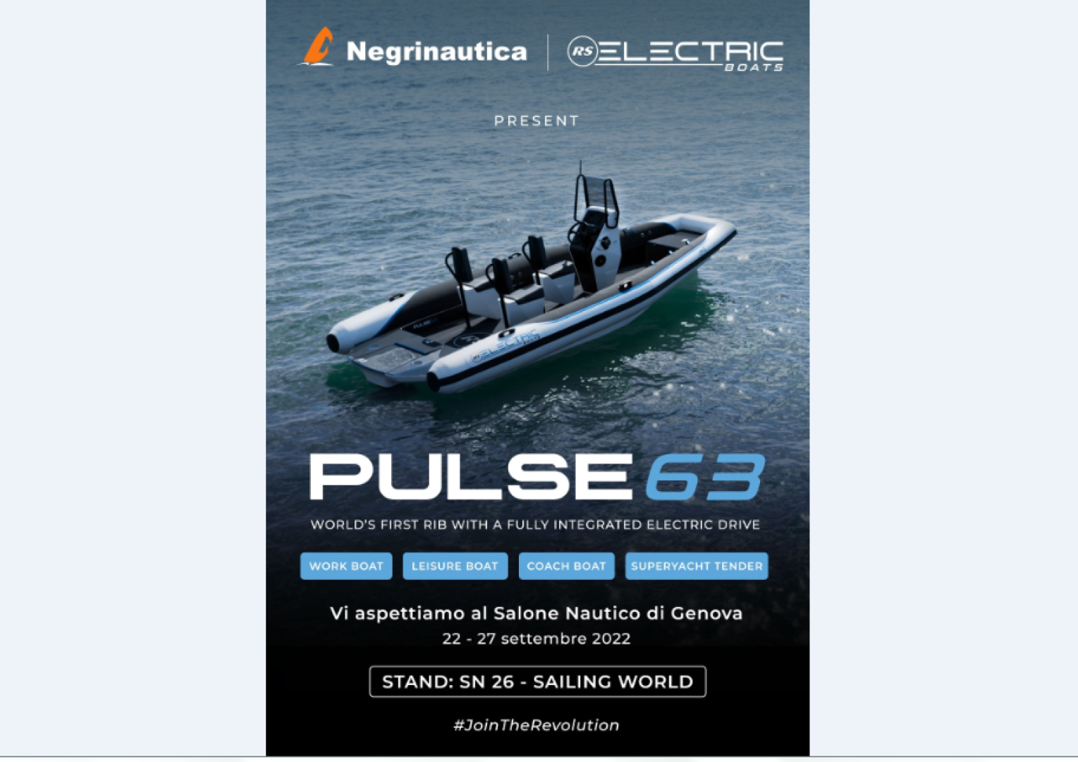 Pressmare | Negrinautica e RS Electric Boats presentano Pulse 63