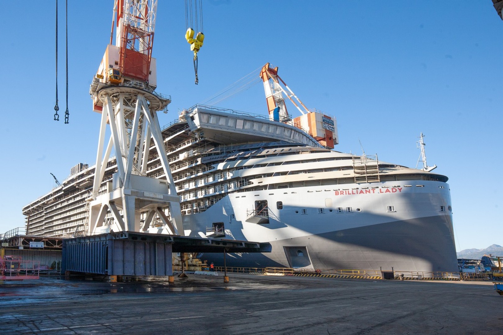 Pressmare | Fincantieri, Brilliant Lady floated out in Sestri Ponente