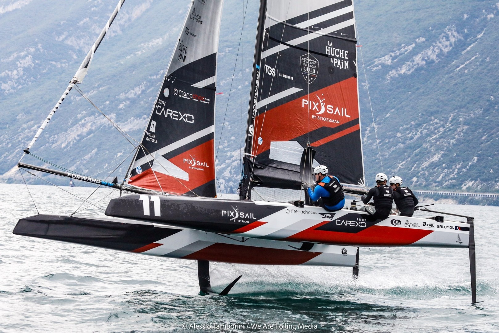 Pressmare | Franck Cammas and Hannah Mills at Foiling Week 2023