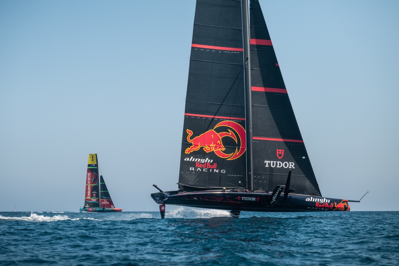 Pressmare | A perfect day on the water for three America's Cup teams