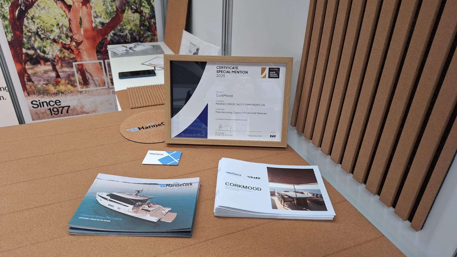 Pressmare | CorkMood, una Special Mention ai DAME Design Awards 2025